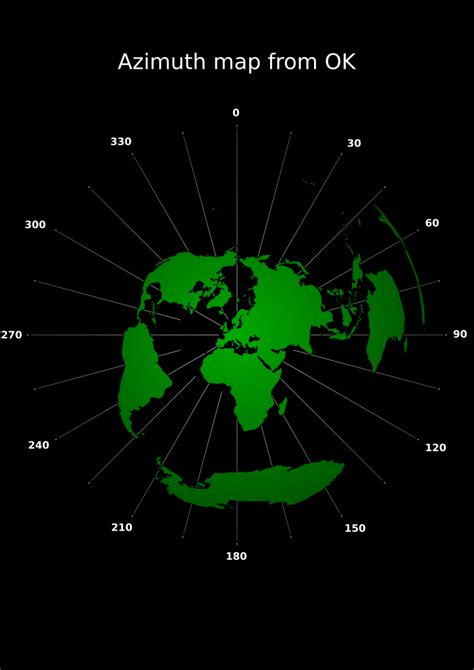Azimuth Map Clip Art Image Clipsafari