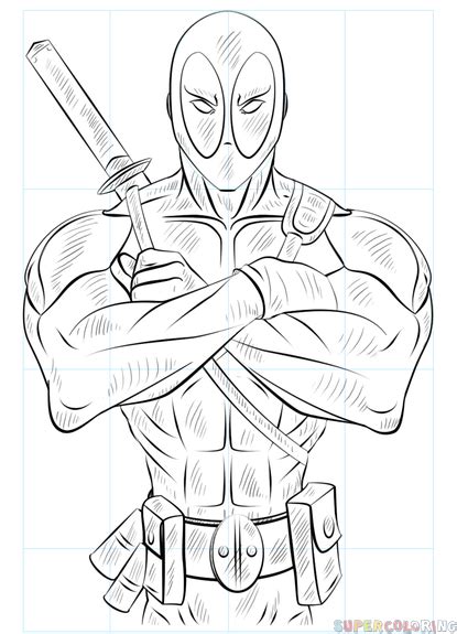 Cómo Dibujar A Deadpool Tutorial De Dibujo Paso A Paso