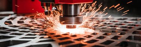 Cnc Milling Machine Shaping Complex Metal Piece With Flying Sparks For
