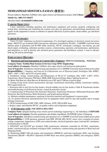 Mohammad Mostofa Zaman Cv Cv Free Download Borrow And Streaming