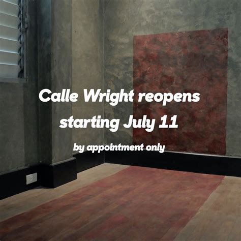 Silverlens Galleries This Weekend Calle Wright Reopens To The Public