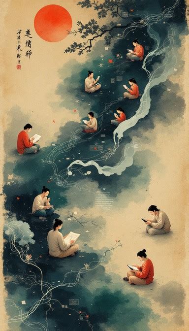 Free Scholars Among Clouds Image Scholars Ink Scroll Download At
