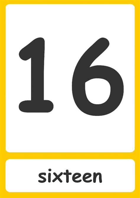 Number Words Flashcards