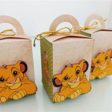 Kit Festa Rei Leão 30 Caixas Personalizadas Elo7