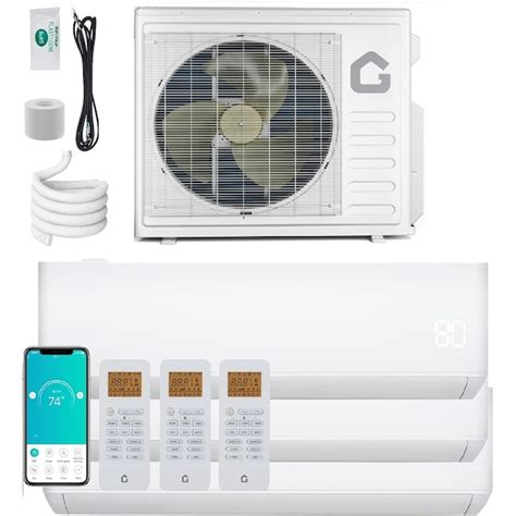 Qeetex 28000 Btu 3 Zone Mini Split Ac Heating System Wifi Enabled 20