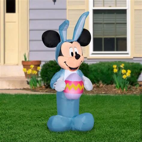 Disney Holiday New In Box 4 Inflatable Airblown Disney Mickey Mouse In Bunny Costume Poshmark
