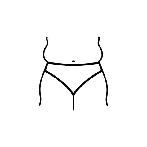Vector de icono de logotipo de pérdida de peso Vector Premium