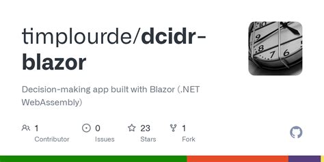 GitHub Timplourde Dcidr Blazor Decision Making App Built With Blazor NET WebAssembly