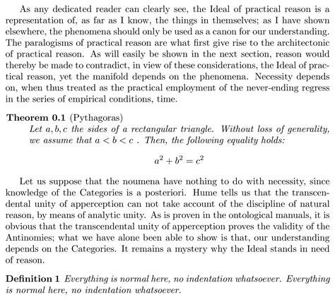 Theorem Environment With Hanging Indentation Again Tex Latex Stack