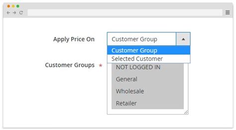 Magento 2 Customer Group Pricing Set Price Per Customer