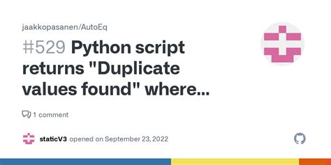 Python Script Returns Duplicate Values Found Where There Are None