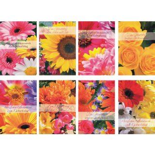 Gl Ckwunschkarten Zum Geburtstag Blumen Geburtstagskarte