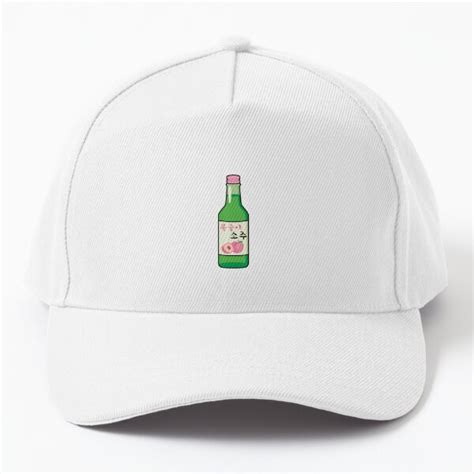 Peach Soju Please In Korean 복숭아 소주 주세요 Cute Soju Lover Cap For