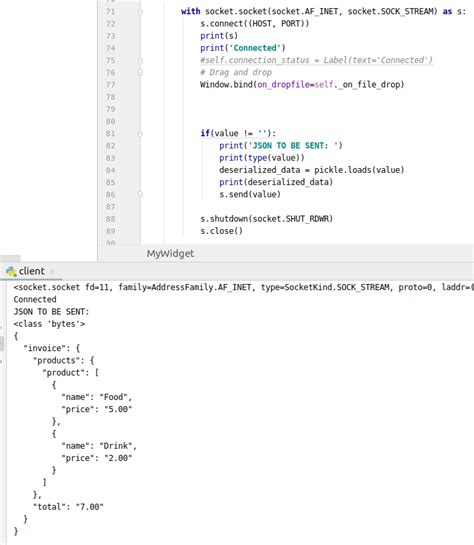 sending json from python to java stack overflow