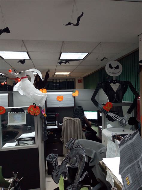 Zero Y Jack Oficina Decoraciones De Patio De Halloween Escaparate De
