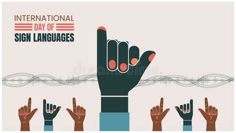 International Day Of Sign Languages Design Templet For Celebrating