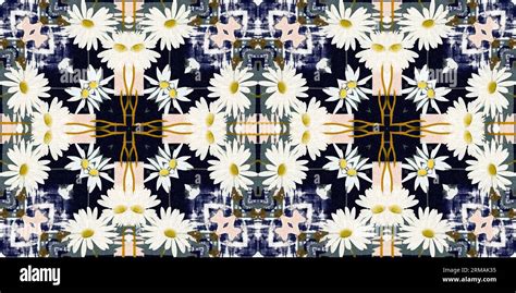 Modern Patchwork Grid Trim With Fabric Effect Design Seamless Contemporary Quilt Inspired