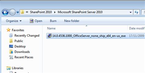 Installing Sharepoint 2010 On Windows 7