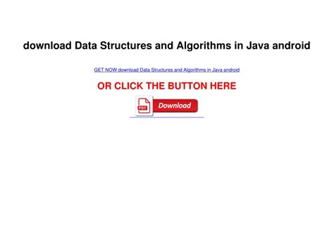 Ppt Download Data Structures And Algorithms In Java Android