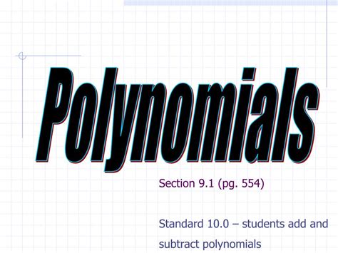 PPT Polynomials PowerPoint Presentation Free Download ID 4707772