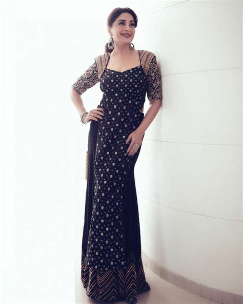 Madhuri Dixit Stuns In Black Skirt Set For Dance Deewane Show