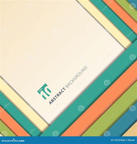 Template Abstract Geometric Colorful Rectangles Overlapping Layer With