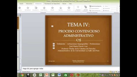Derecho Administrativo Tema Iv Proceso Contencioso Administrativo Youtube