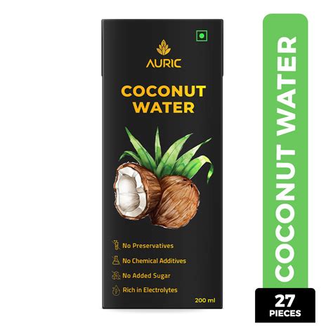 Auric Tender Coconut Water No Added Sugar Not From Concentrate Safe Hygienic Packaging Pack