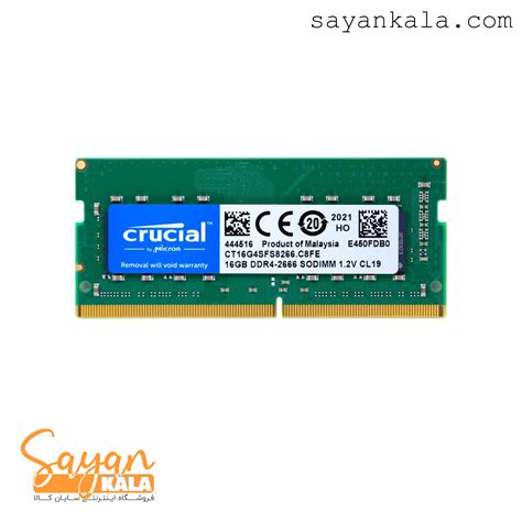 رم لپتاپ کروشیال مدل Ram Laptop Crucial Ddr4 16gb 2666 Mhz سایان کالا