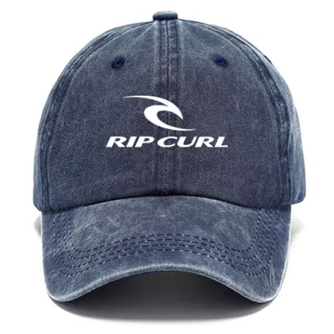 Surfing Logo Print Unisex Washed Cotton Sun Hat Vintage Print Casual