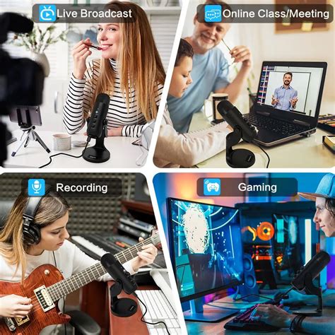 Usb Microphone For Pc Mac Gaming Recording Streaming Podcasting