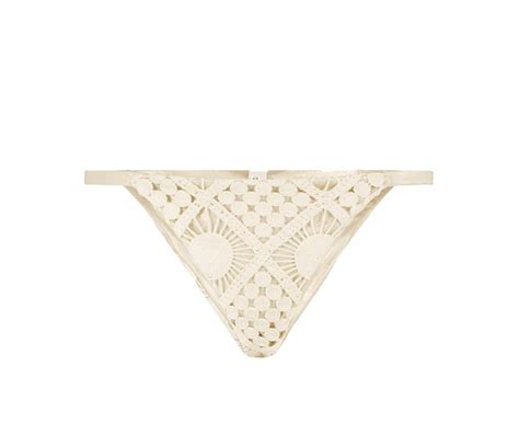 Sun Triangle Bikini Bottom In Natural Lace Mode Sportif