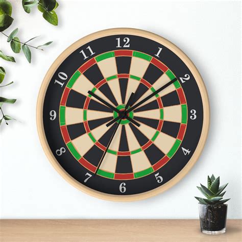 Dart Board Wall Clock Dartboard Wall Clock For Games Room Wall Clock