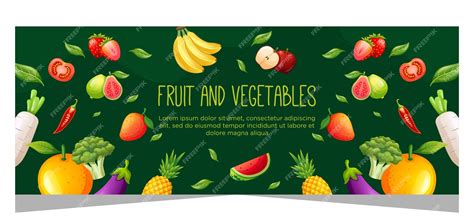 Premium Vector Organic And Healthy Food Banner Template Design