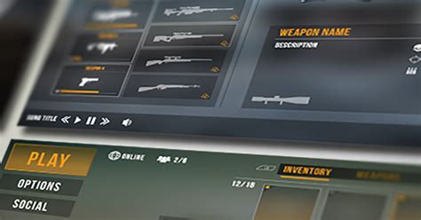 Military Shooter Themed Ui 2d Gui Unity Asset Store