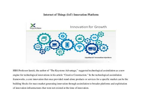 Internet Of Things Iot Innovation Platform