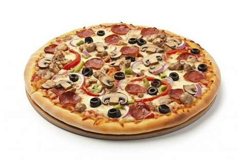 Ai Generated Pizza Isolated On White Background Ai Generated 35569721