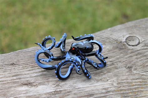 Blown Glass Octopus Glass Octopus Glass Octopus Ocean Etsy