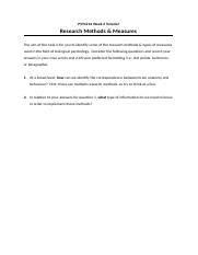 Exploring Research Methods Measures In Biological Psychology