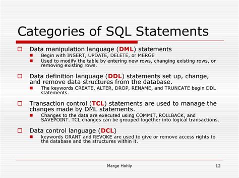 Sections 1 Sql And Other Basic Statements Ppt Download