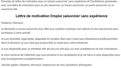 Sample Cover Letter For Seasonal Employment Jobs Info And News