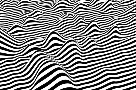 Premium Vector Black And White Dynamic Striped Wave Background In