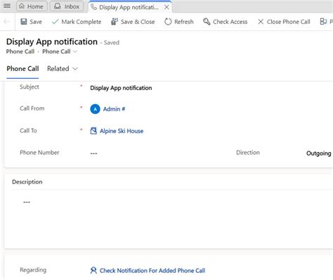 Create In App Notifications In D365 Through Power Automate Flow