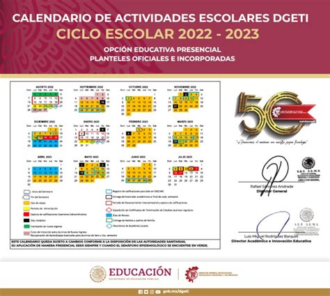 Calendario Escolar Dgeti Pdf