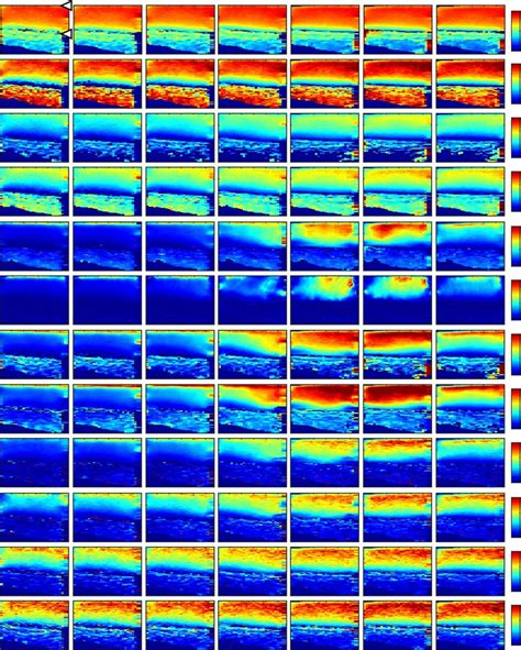 Relaxation Parameter Maps For One Representative Sample At Different