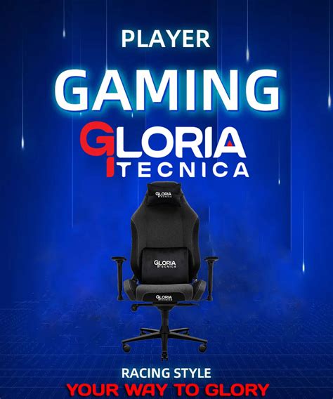 GLORIA TECINCA MONZA GT 910 ERGONOMIC HIGHT BACK FABRIC BLACK LUXURY
