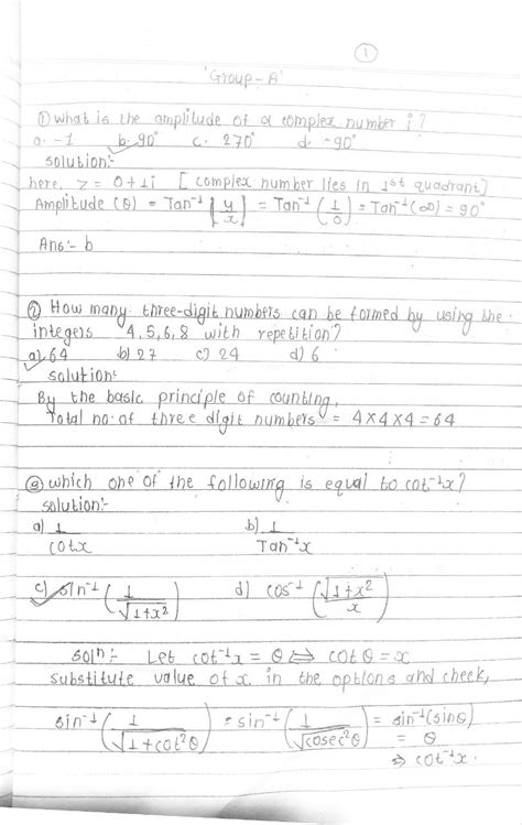 Neb Class 12 Math Board Exam Question Paper 2079 With Solution Neb Notes Iswori Education