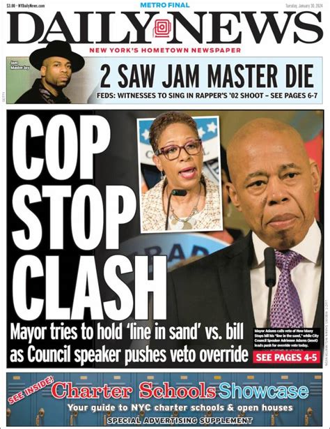 Journal Daily News New York États Unis Les Unes des journaux de États Unis Toute la presse
