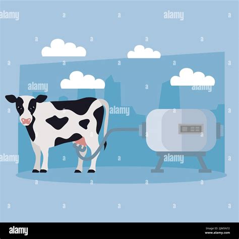 Milk Industry Production Stock Vector Image And Art Alamy