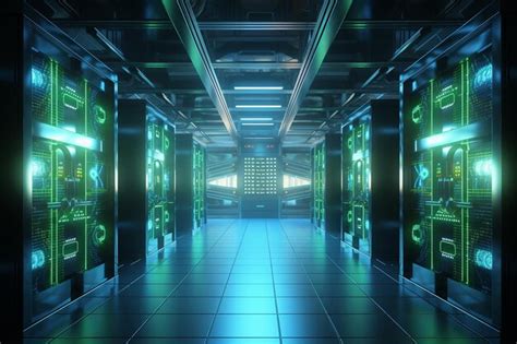 Premium Photo Server Room With Dedicated Areas For Staff Relaxation